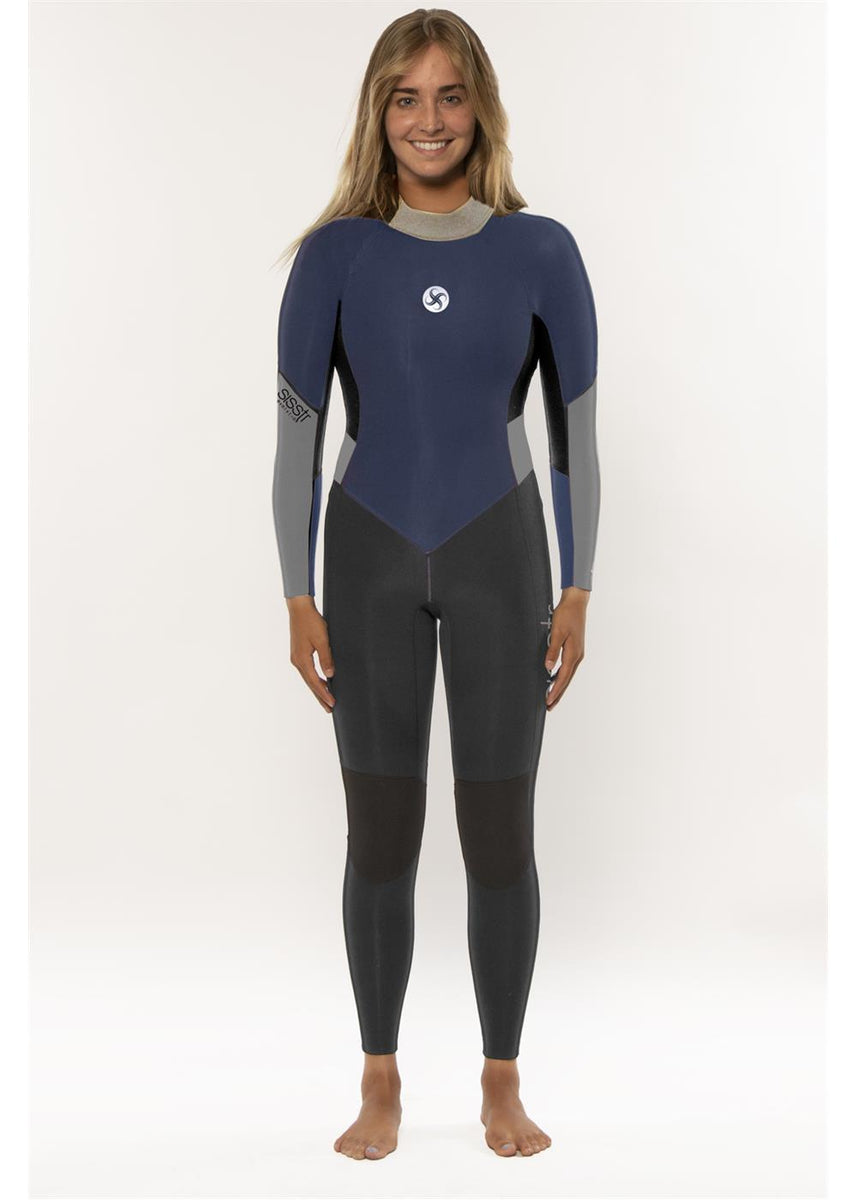 7 Seas 4/3 Back Zip Break Up Full Suit Wetsuit – SisstrAU